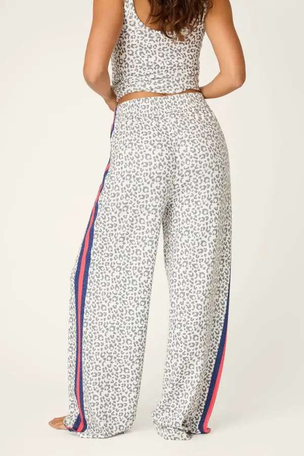 PJ Salvage Grey Leopard Print Pajama Pants