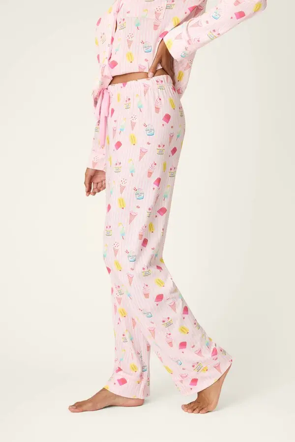 PJ Salvage Super-soft Cotton Playful Prints Sugar Rush Pajama Pants