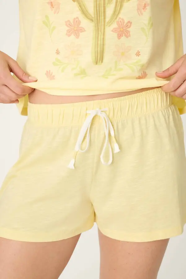 PJ Salvage Softee "feelin' Prickly" Graphic Print Short Pajama Set