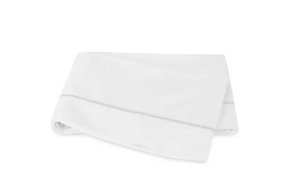 MATOUK Bergamo Flat Bed Sheet - Silver