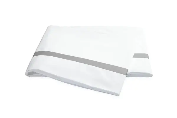 MATOUK Lowell Flat Bed Sheet - Silver