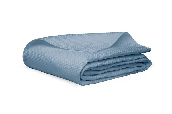 MATOUK Alba Quilted Sateen Coverlet - Hazy