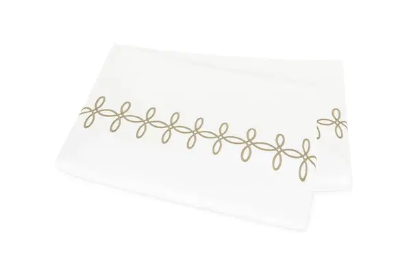 MATOUK Gordian Knot Flat Bed Sheet - Truffle