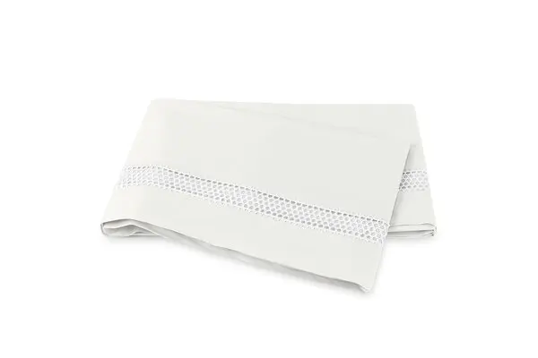 MATOUK Cecily Flat Bed Sheet - Bone