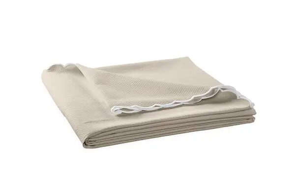 MATOUK Diamond Pique Coverlet - Dune