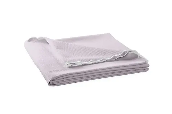 MATOUK Diamond Pique Coverlet - Violet