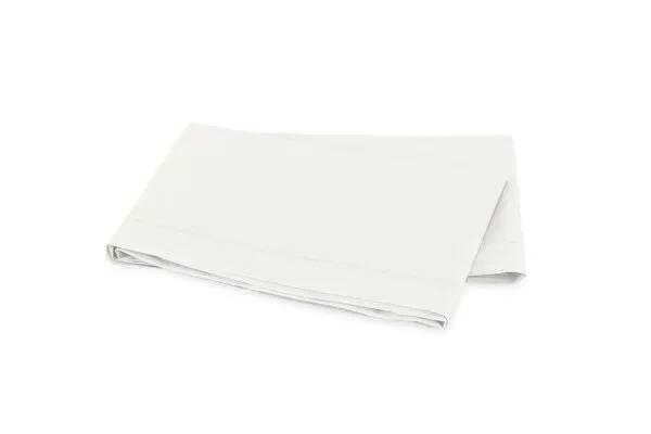 MATOUK Luca Satin Stitch Flat Bed Sheet - Bone