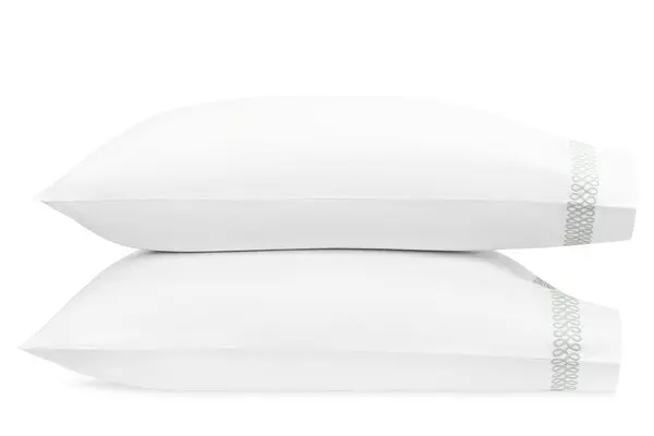 MATOUK Schumacher Astor Braid Pillowcase - Silver