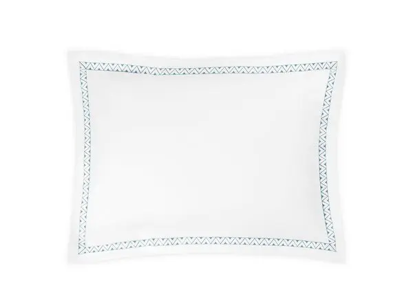 MATOUK Schumacher Prado Embroidered Sham - Hazy