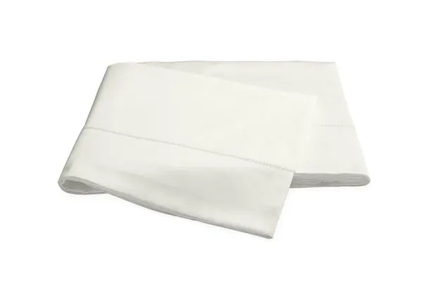 MATOUK Nocturne Hemstitch Flat Bed Sheet - Bone