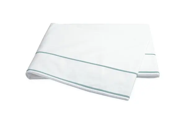 MATOUK Ansonia Flat Bed Sheet - Pool