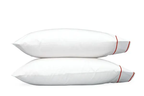 MATOUK Ansonia Pillowcase - Red