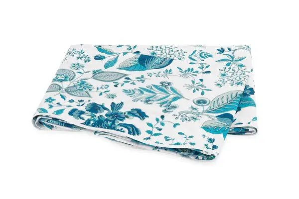 MATOUK Schumacher Pomegranate Flat Bed Sheet - Prussian