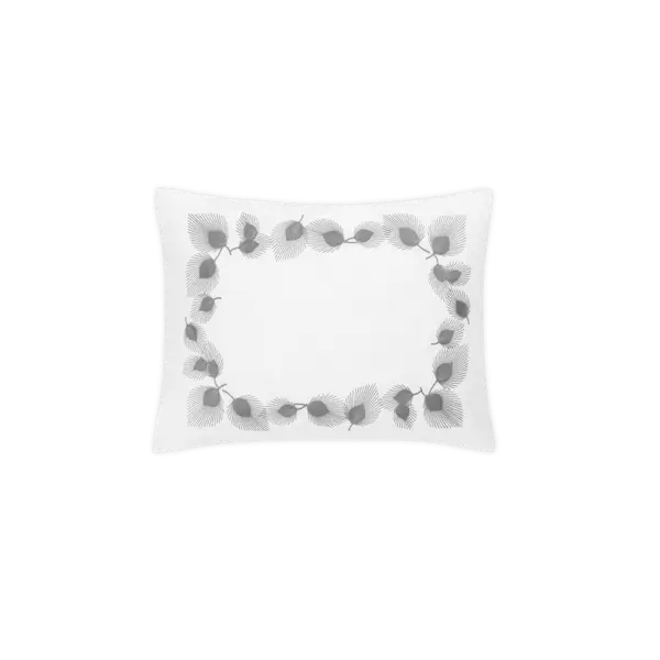 MATOUK Feather Sham With Appliqué And Embroidery - Percale