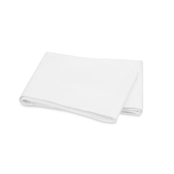 MATOUK Bryant Flat Sheet With Corded Sateen Border - Percale