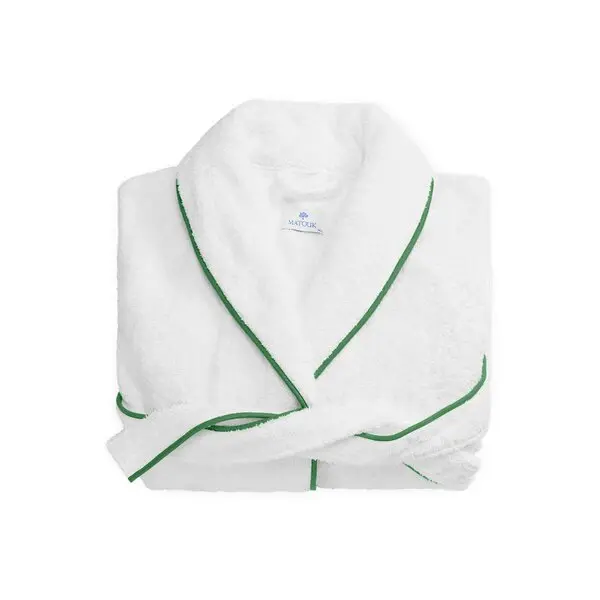 MATOUK Cairo Robe - White/palm