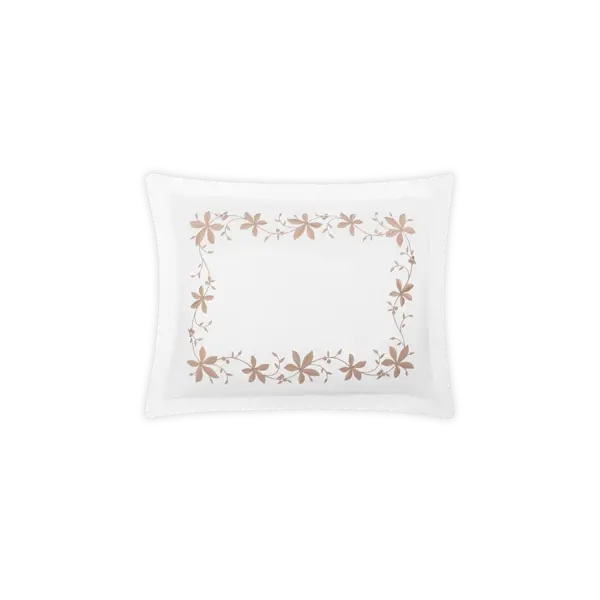 MATOUK Callista Embroidered Bergamo Giza Cotton Sham - Percale