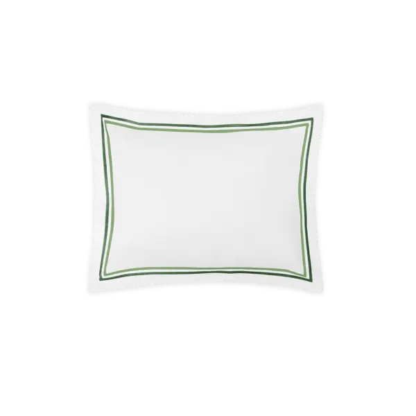 MATOUK Essex Sham With Satin Stitch Embroidery - Percale