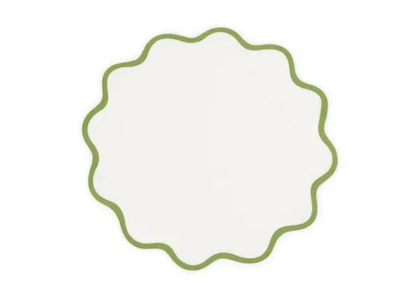 MATOUK Scallop Edge Placemats - Grass
