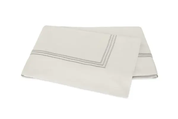 MATOUK Bel Tempo Nocturne Flat Bed Sheet - Silver