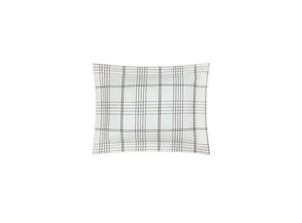 MATOUK Schumacher August Plaid Sham - Sable