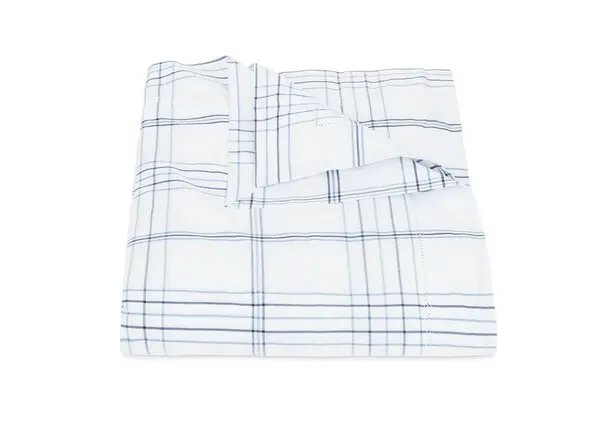MATOUK Schumacher August Plaid Duvet Cover - Navy