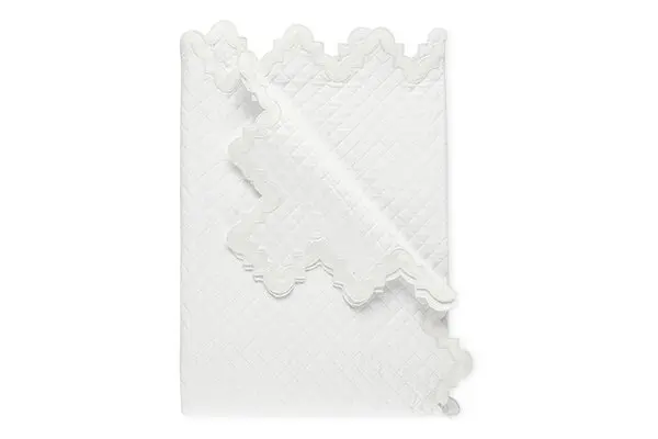 MATOUK Aziza Matelassé Coverlet - Bone