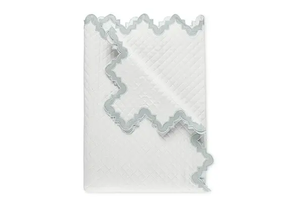 MATOUK Aziza Matelassé Coverlet - Pool
