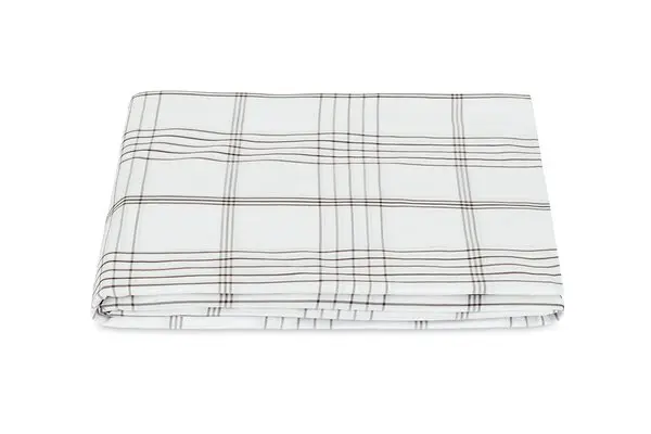 MATOUK Schumacher August Plaid Fitted Bed Sheet - Sable