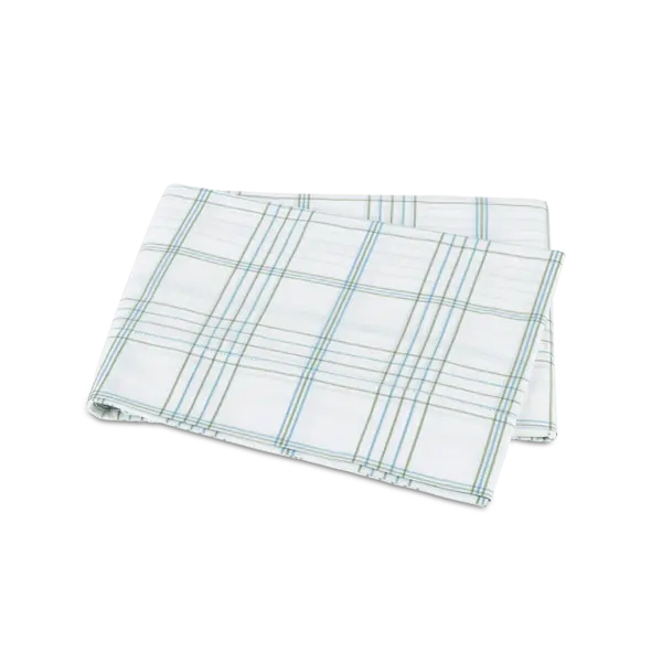 MATOUK August Plaid Flat Sheet - Percale