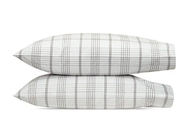 MATOUK Schumacher August Plaid Pillowcase - Sable