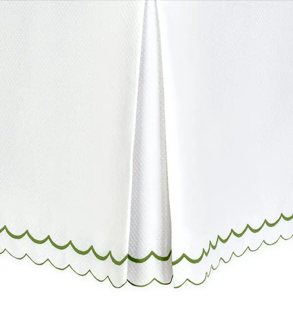 MATOUK India Pique Bed Skirt - Grass