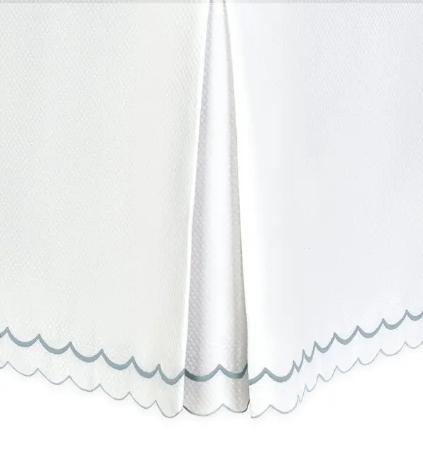 MATOUK India Pique Bed Skirt - Pool