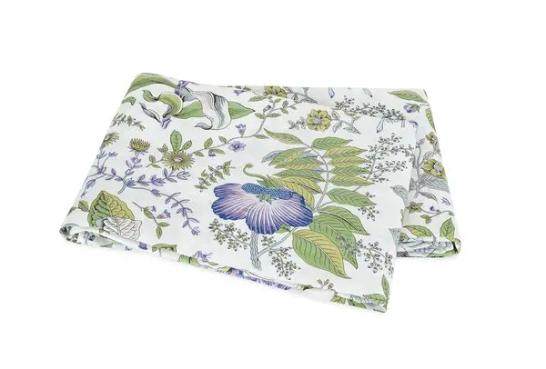 MATOUK Schumacher Pomegranate Linen Flat Bed Sheet - Lilac