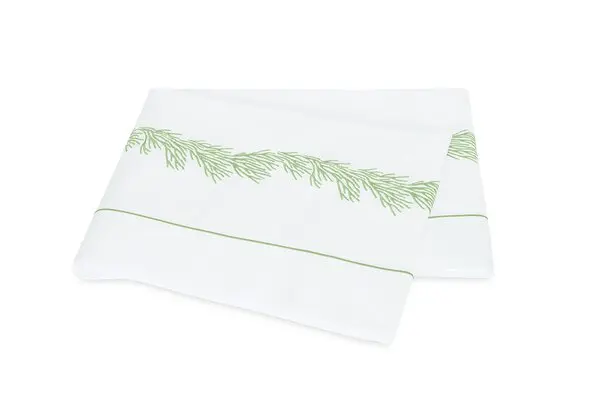 MATOUK Atoll Flat Bed Sheet - Grasshopper
