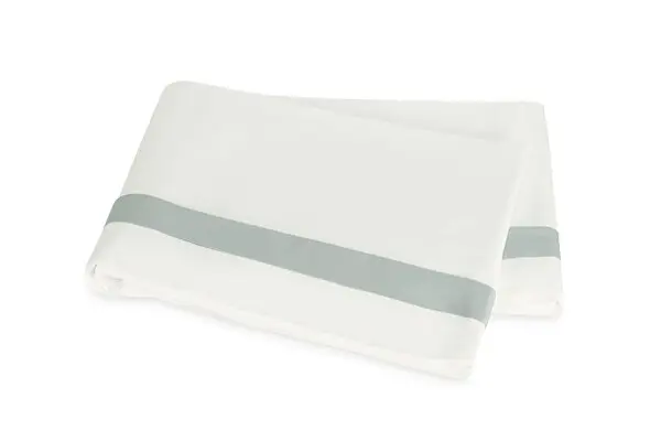 MATOUK Ambrose Flat Bed Sheet - Bone/celadon