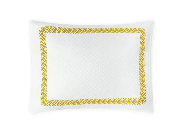 MATOUK Schumacher Astor Braid Matelassé Sham - Lemon