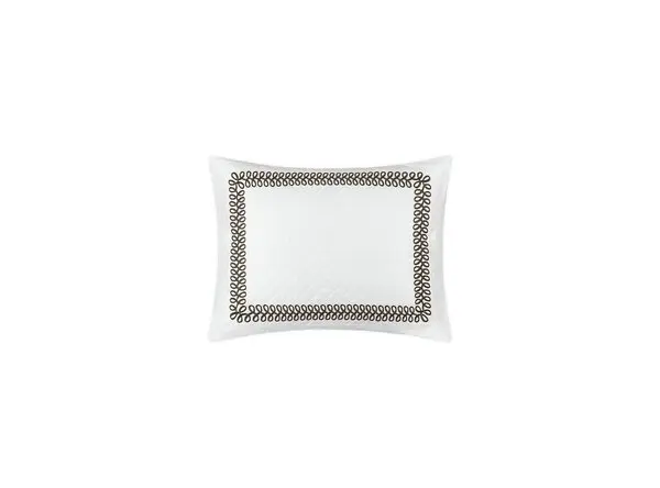 MATOUK Schumacher Astor Braid Matelassé Sham - Mocha