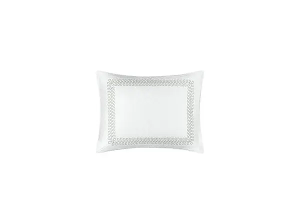 MATOUK Schumacher Astor Braid Matelassé Sham - Silver