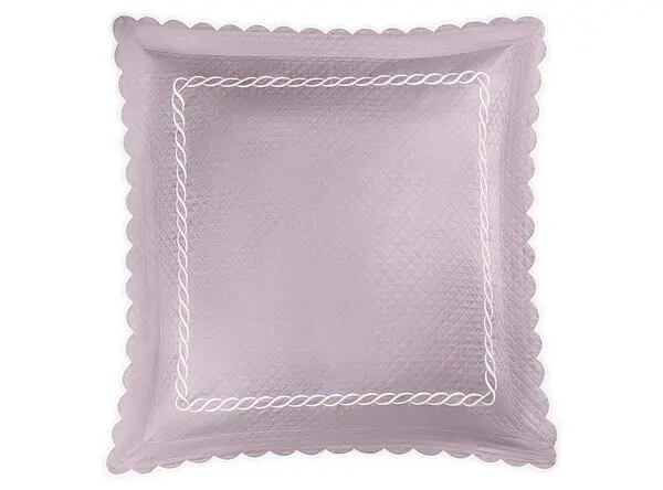 MATOUK Classic Chain Scallop Matelassé Sham - Deep