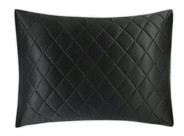 MATOUK Nocturne Quilt Sham - Black