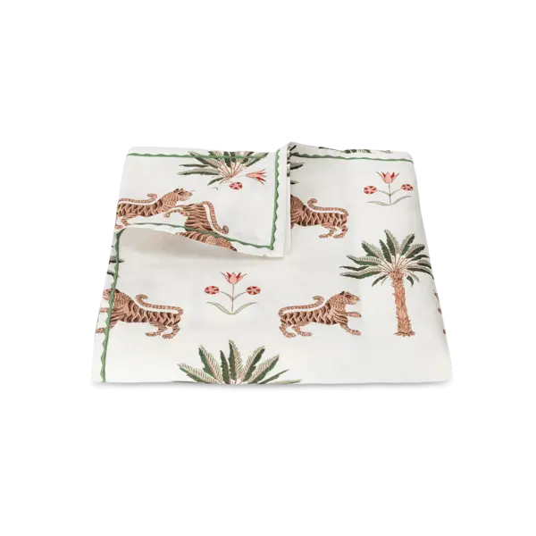 MATOUK Schumacher Tiger Palm Tablecloth - Linen