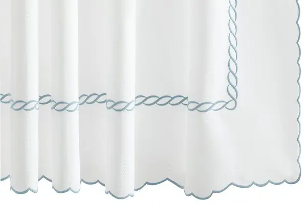 MATOUK Classic Chain Scallop Shower Curtain - Hazy