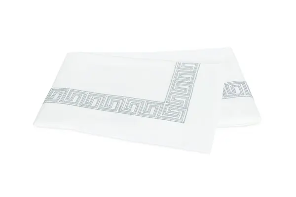 MATOUK Schumacher Ophelia Flat Bed Sheet - Silver