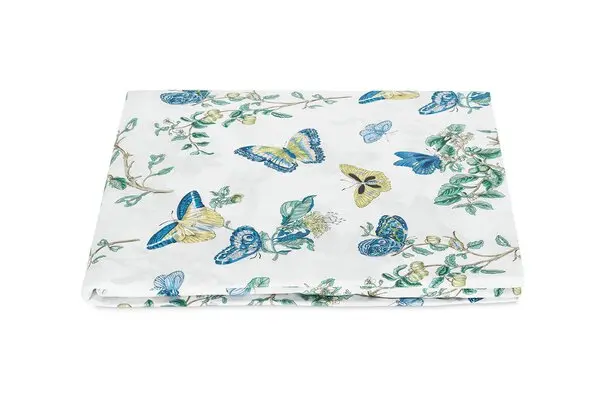 MATOUK Schumacher Baudin Butterfly Fitted Bed Sheet - Prussian
