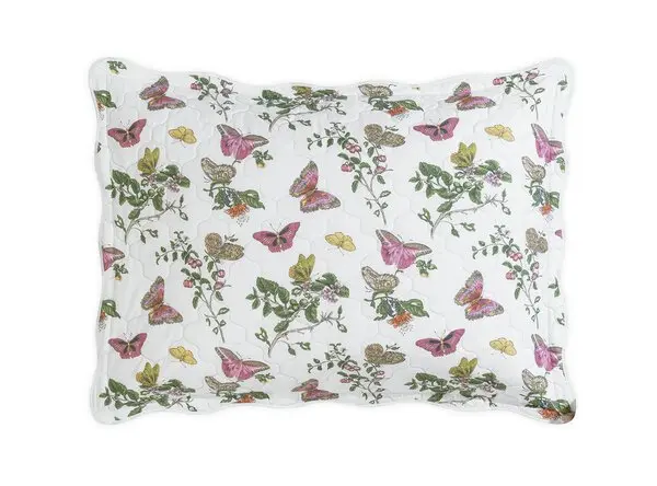 MATOUK Schumacher Baudin Butterfly Pillow Sham - Pink