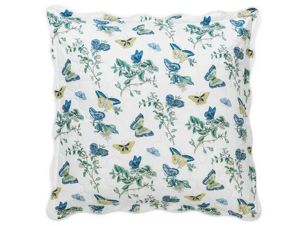 MATOUK Schumacher Baudin Butterfly Pillow Sham - Prussian Blue