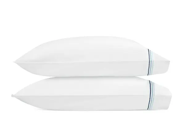 MATOUK Amara Triple Pearl Pillowcase Pair - Sailor