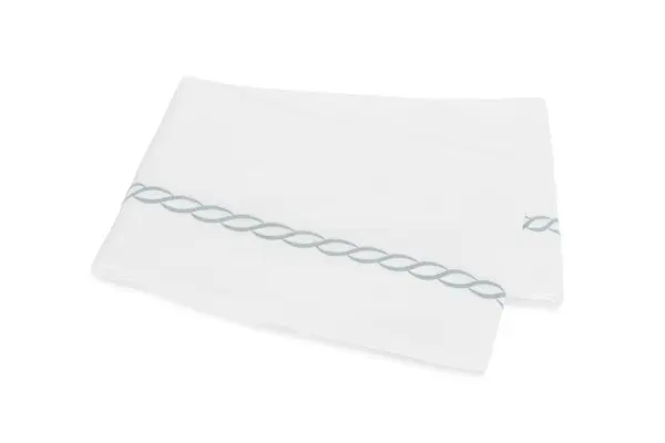 MATOUK Classic Chain Flat Bed Sheet - Silver