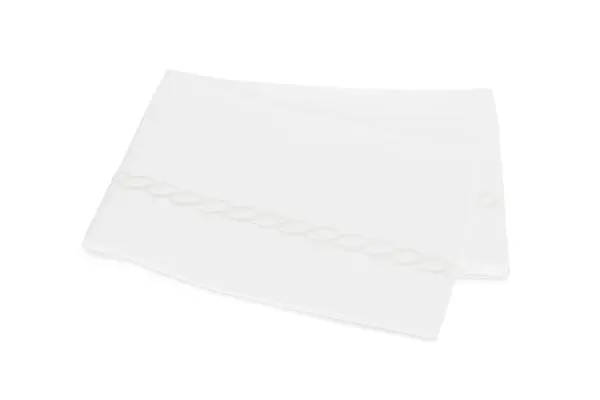 MATOUK Classic Chain Flat Bed Sheet - White